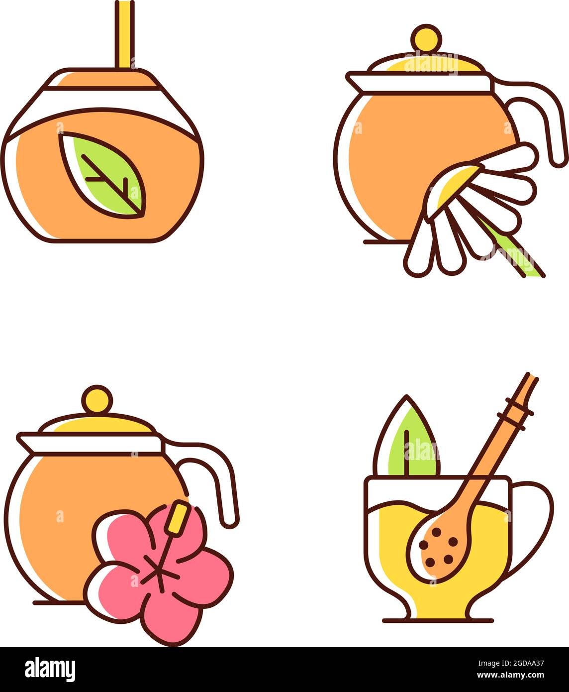 Infusion herbal tea Stock Vector Images - Alamy