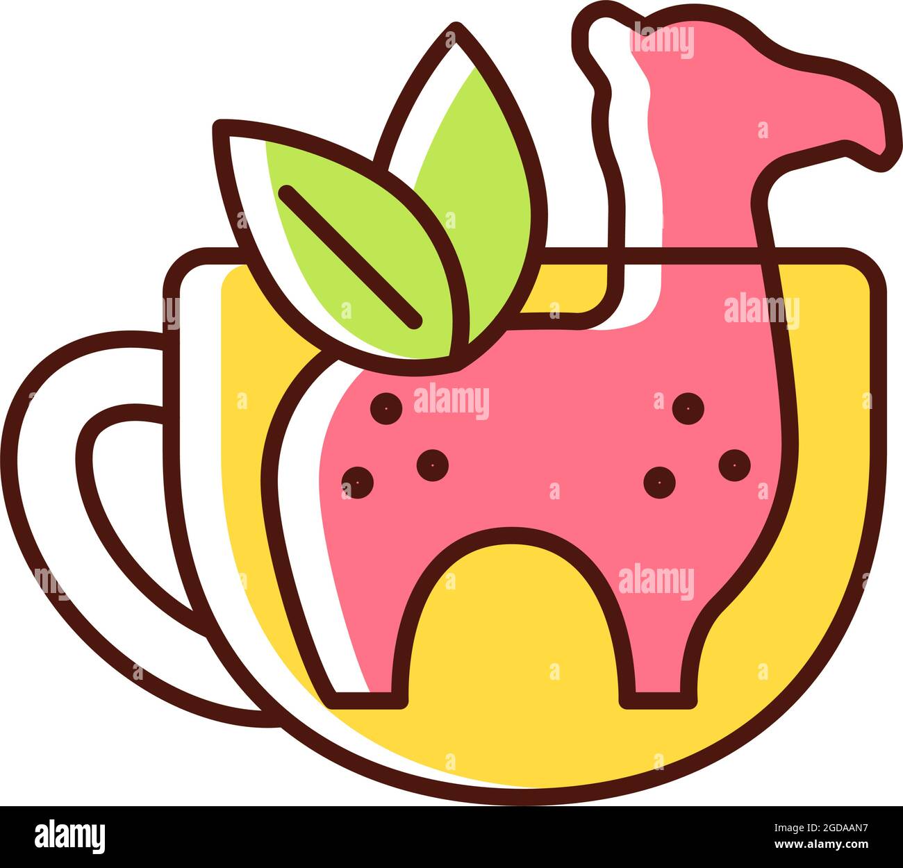 Silicone tea infuser RGB color icon Stock Vector Image & Art - Alamy
