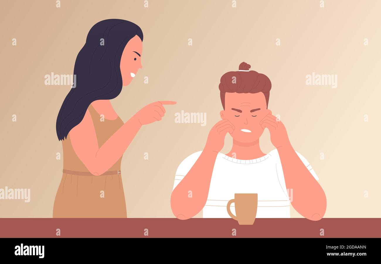 Cartoon woman angry hi-res stock photography and images - Alamy