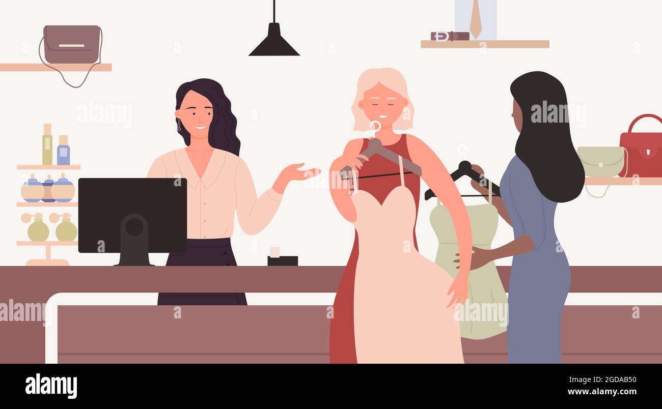 Shopping mall wardrobe Stock Vector Images - Alamy