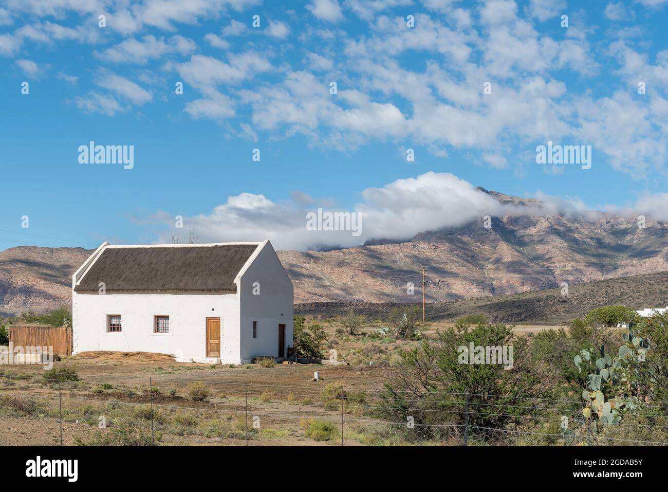 KLAARSTROOM, SOUTH AFRICA - APRIL 5, 2021: A house in Klaarstroom in ...