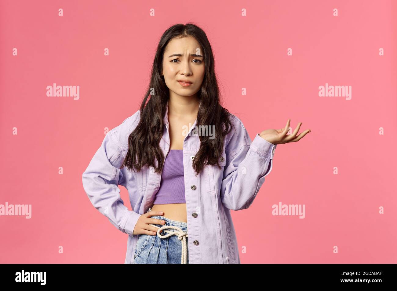 So what, I dont care. Portrait of skeptical, unimpressed and careless ...