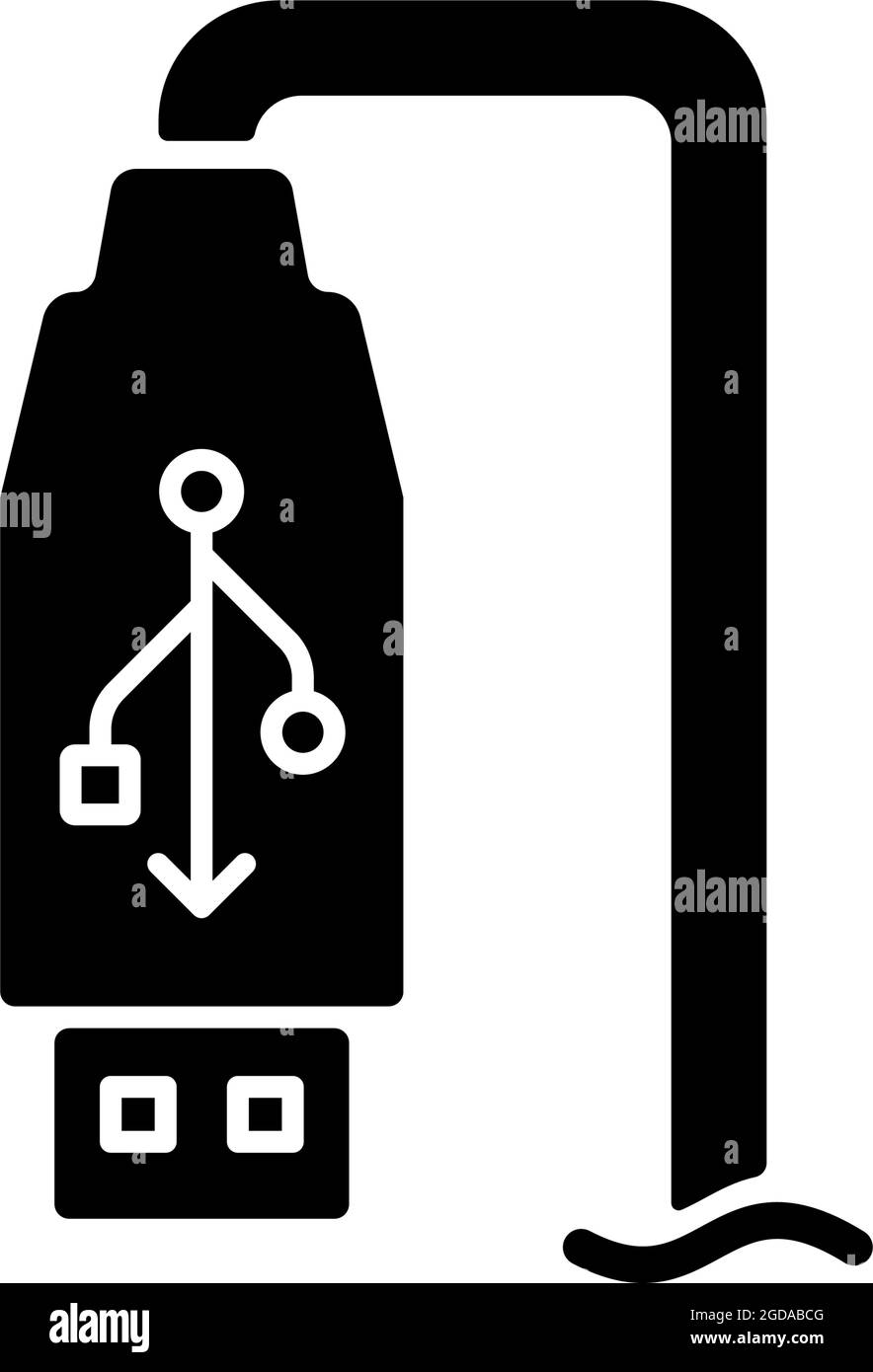 Black negative connector Stock Vector Images - Alamy
