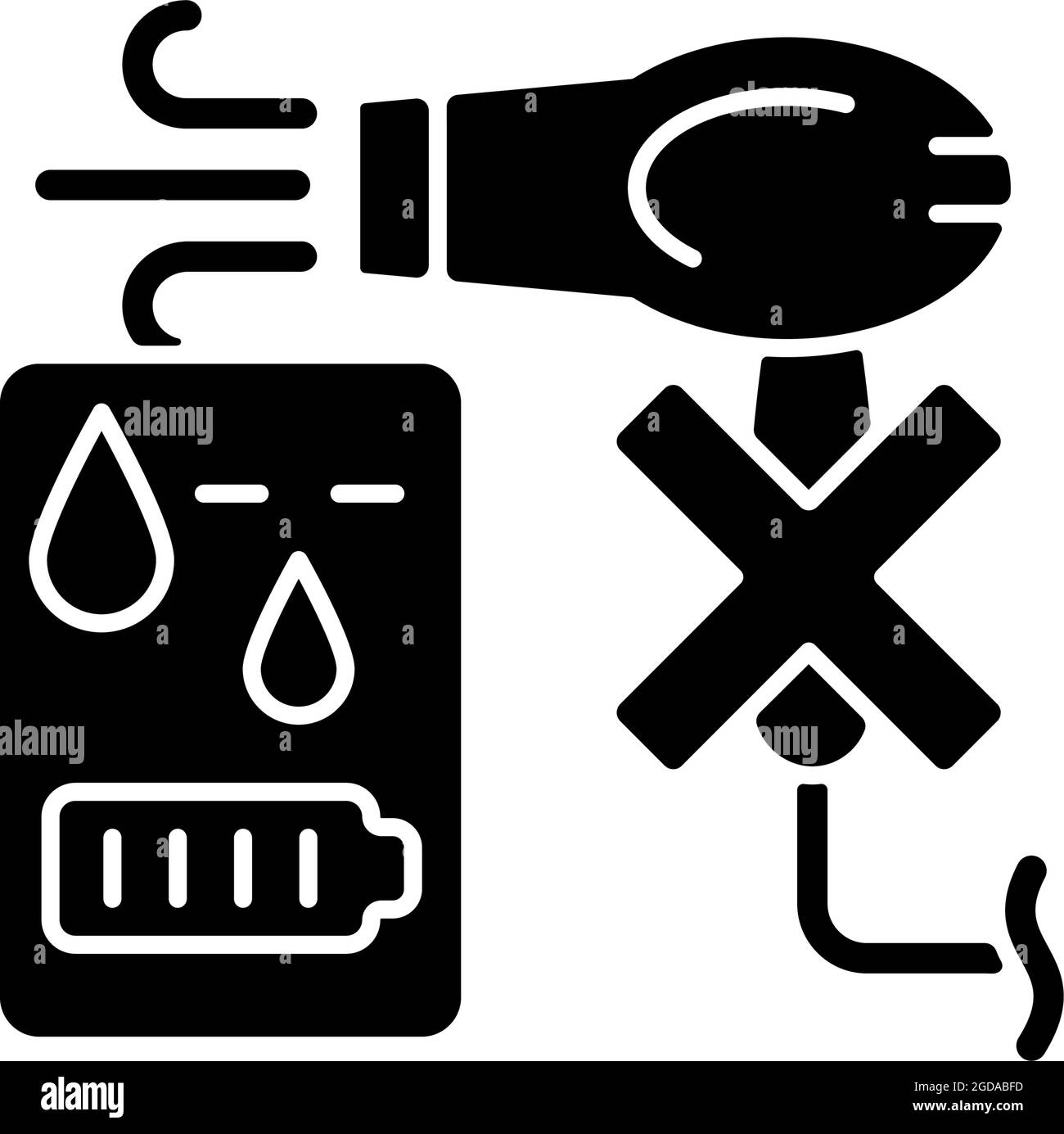 Hair dryer clipart Stock Vector Images - Alamy