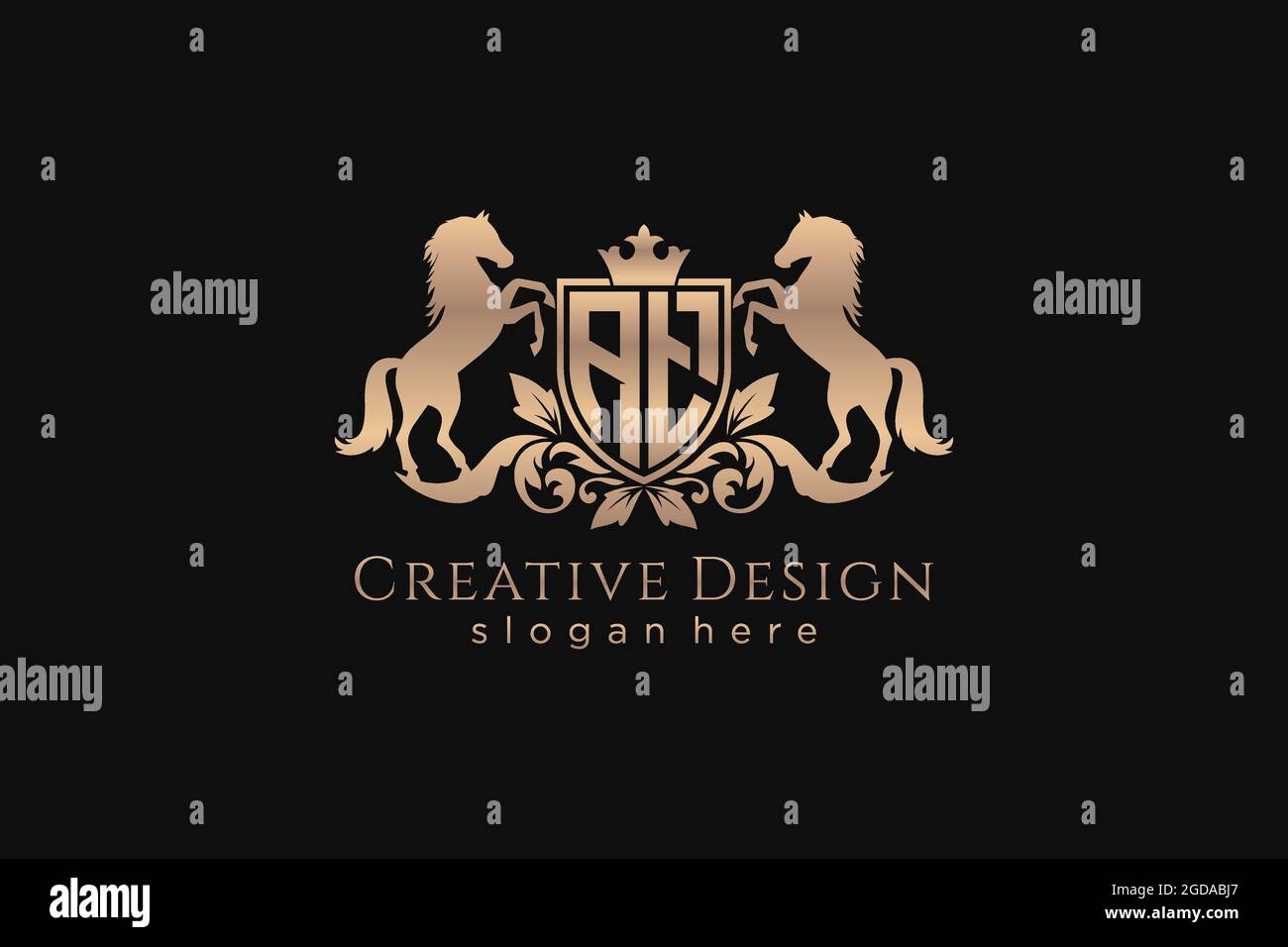 Crown crest Stock Vector Images - Alamy