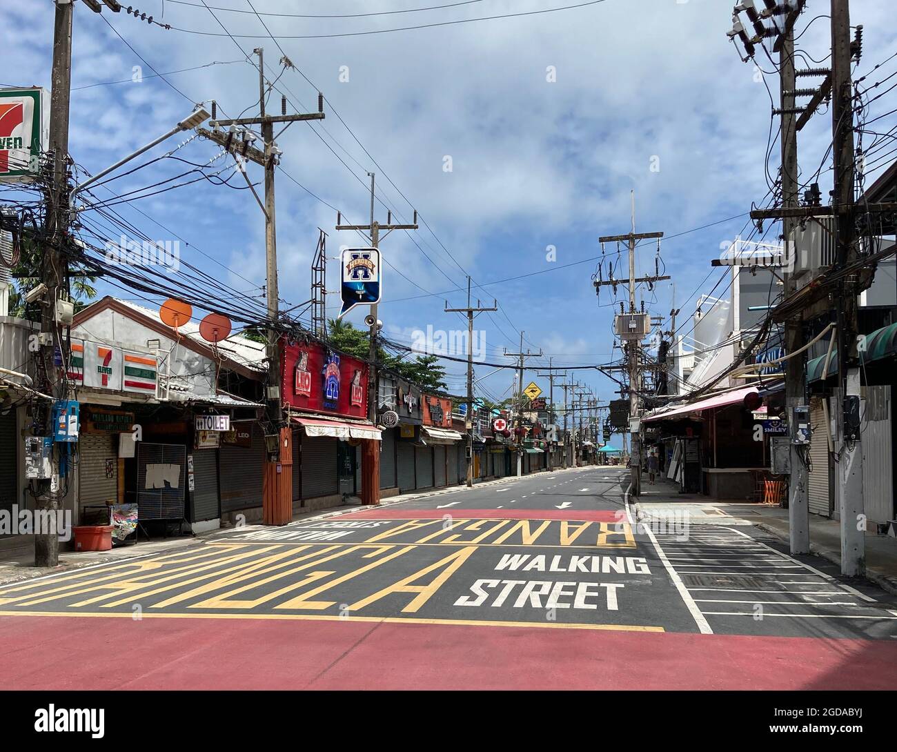 Patong, Thailand. 31st July, 2021. The famous Bangla Road - before ...
