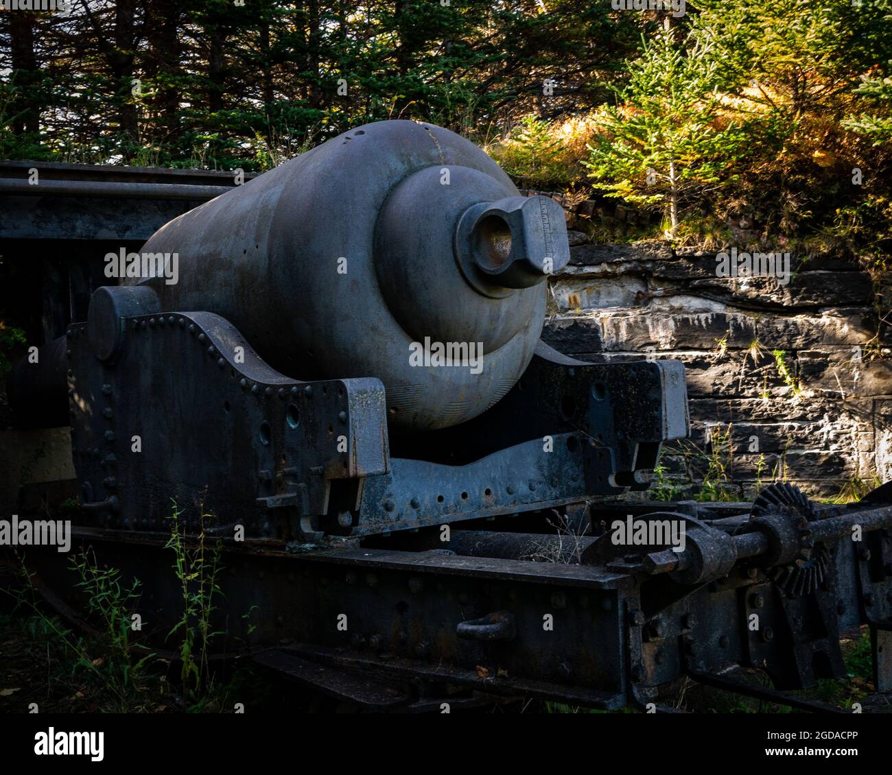 Muzzleloading rifle with millar pattern breeching ring hi-res stock ...