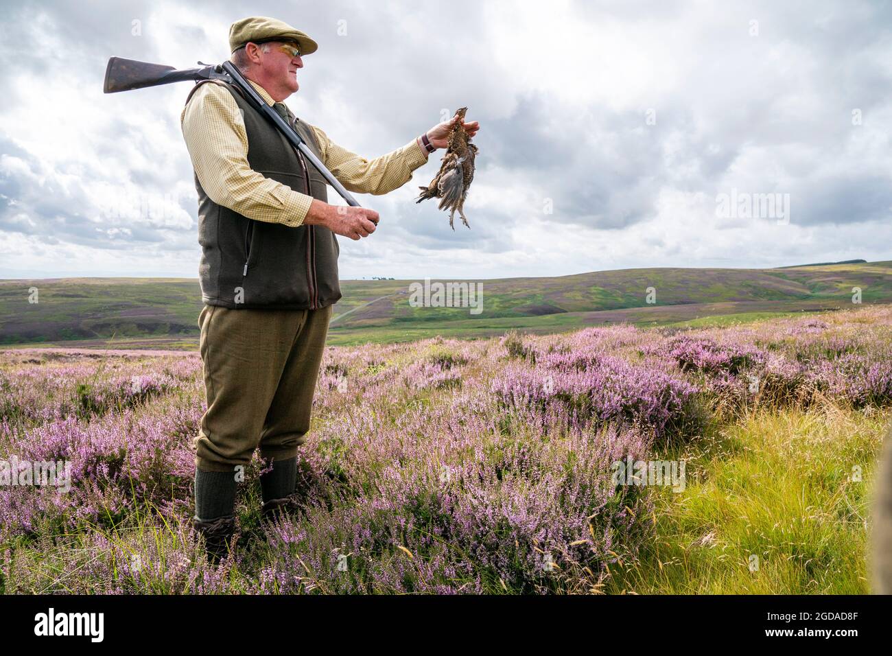 Mark Ewart with a bird he shot at Byrecleugh Farm, part of the ...