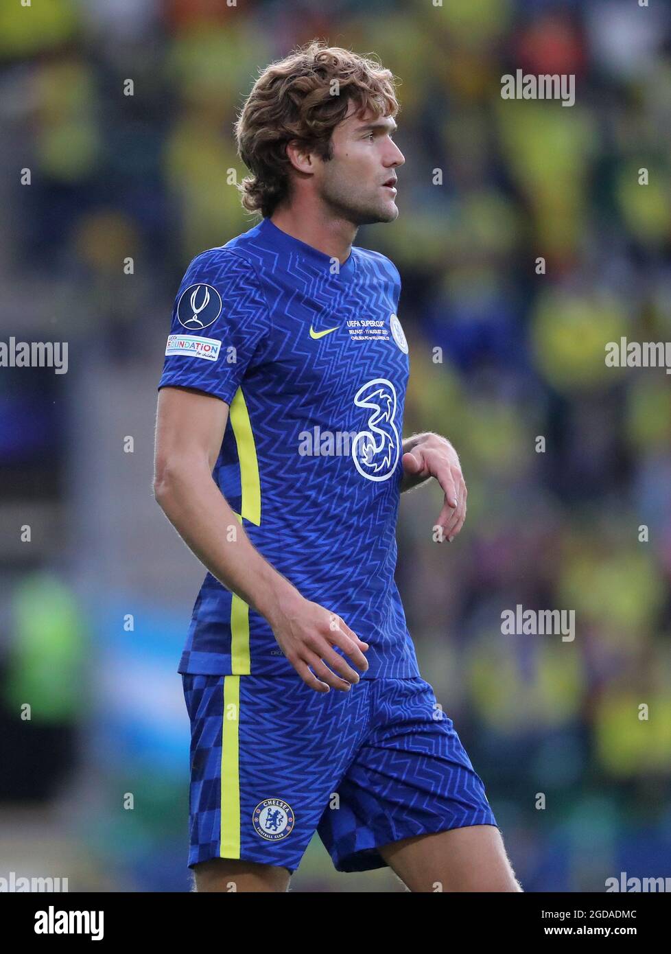Chelsea's Marcos Alonso during the UEFA Super Cup match at Windsor Park ...