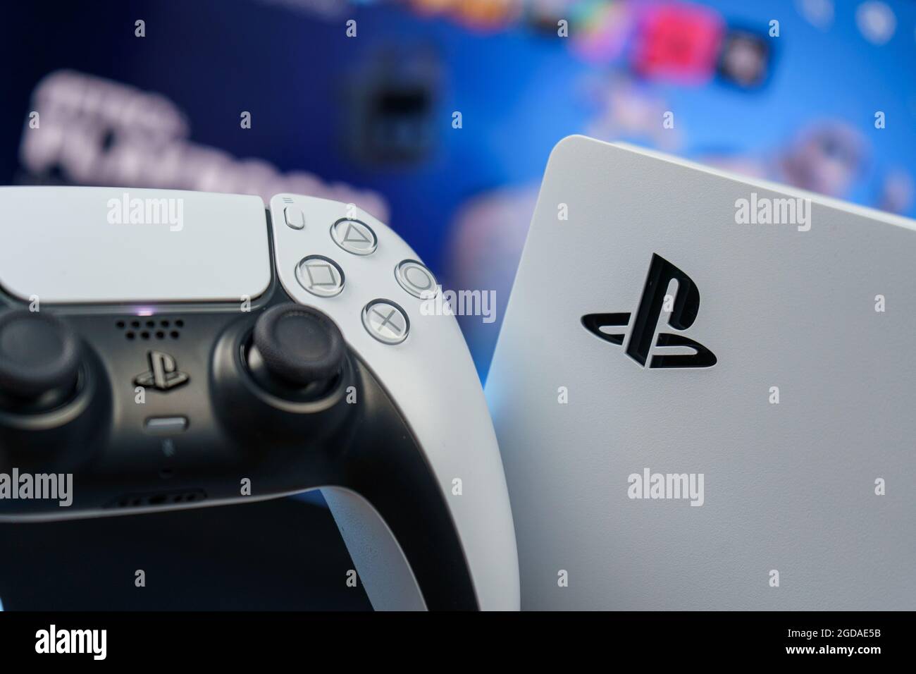 Sony PlayStation 5. New generation gaming computer Stock Photo - Alamy