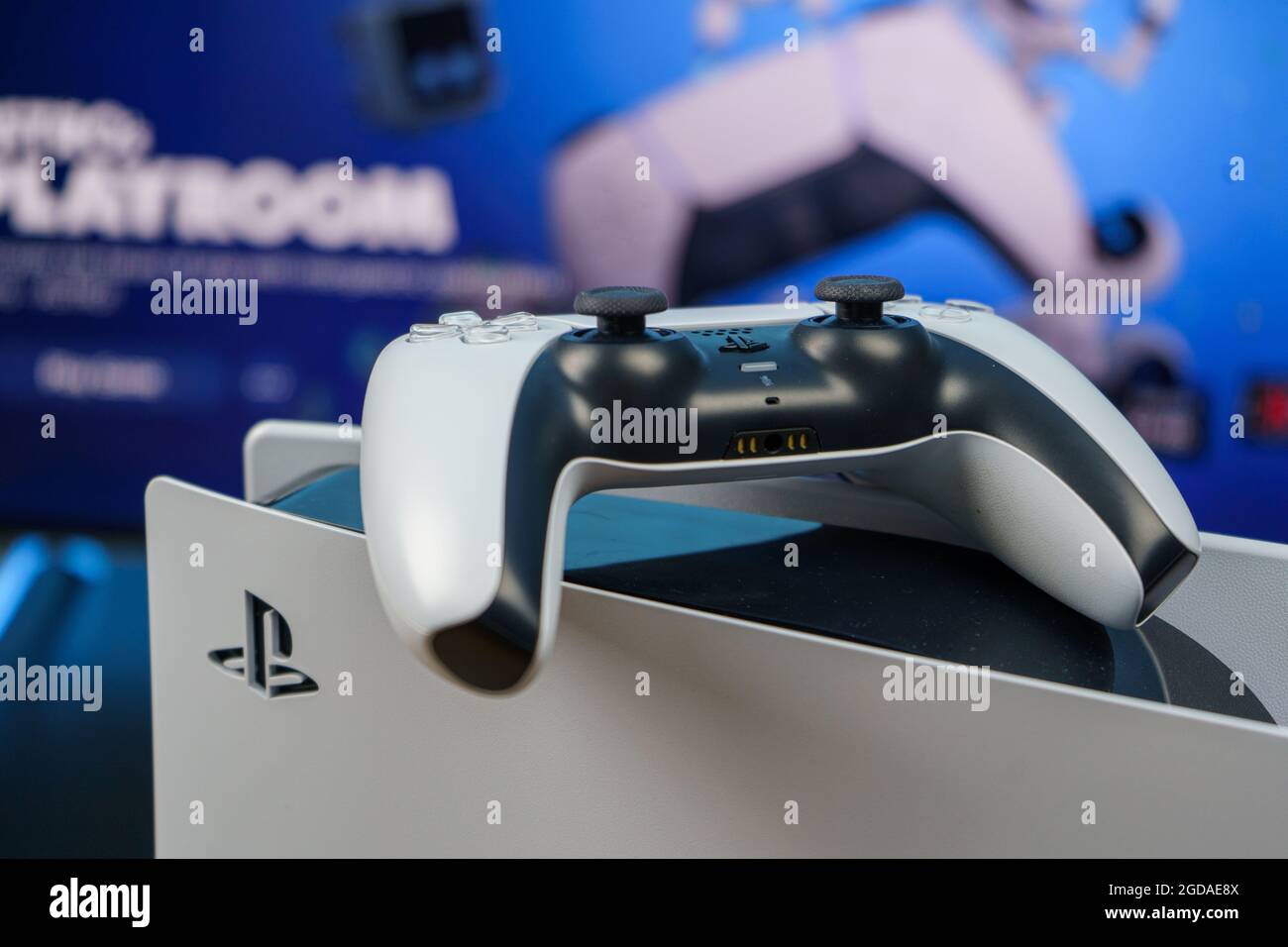 Sony PlayStation 5. New generation gaming computer Stock Photo - Alamy