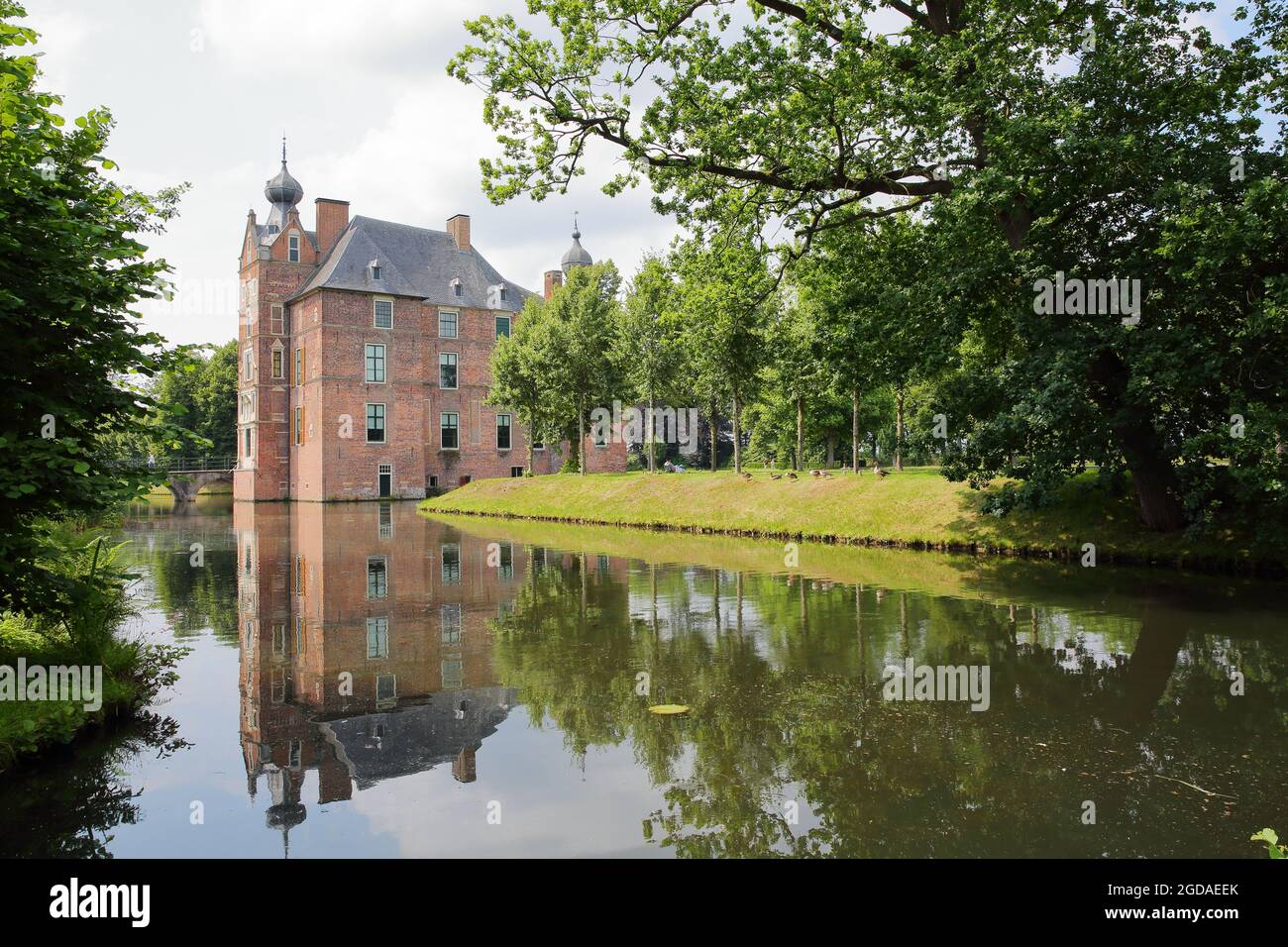 VAASSEN, GELDERLAND, NETHERLANDS - JULY 11, 2021: Reflections of ...