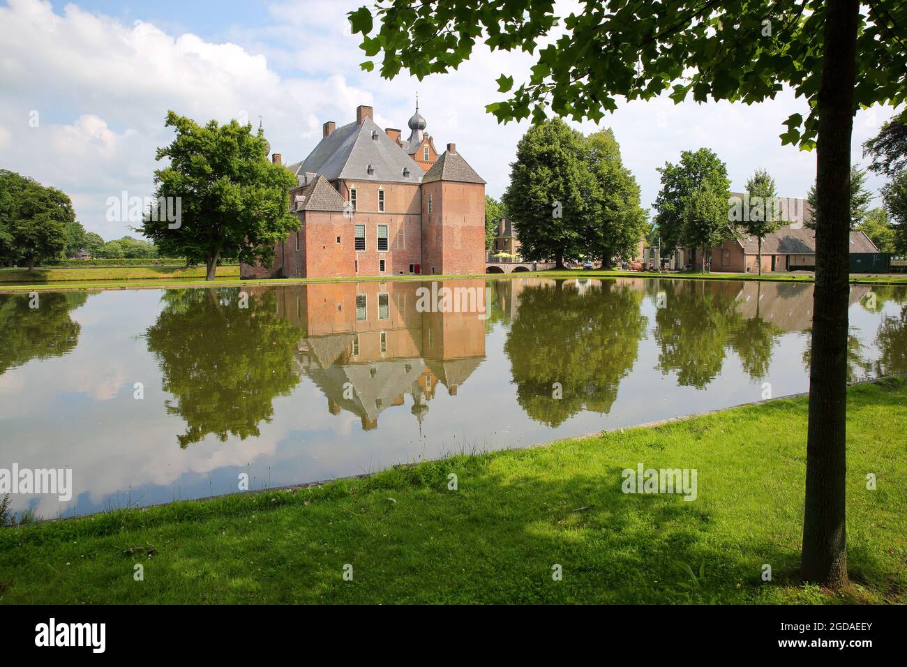 VAASSEN, GELDERLAND, NETHERLANDS - JULY 11, 2021: Reflections of ...