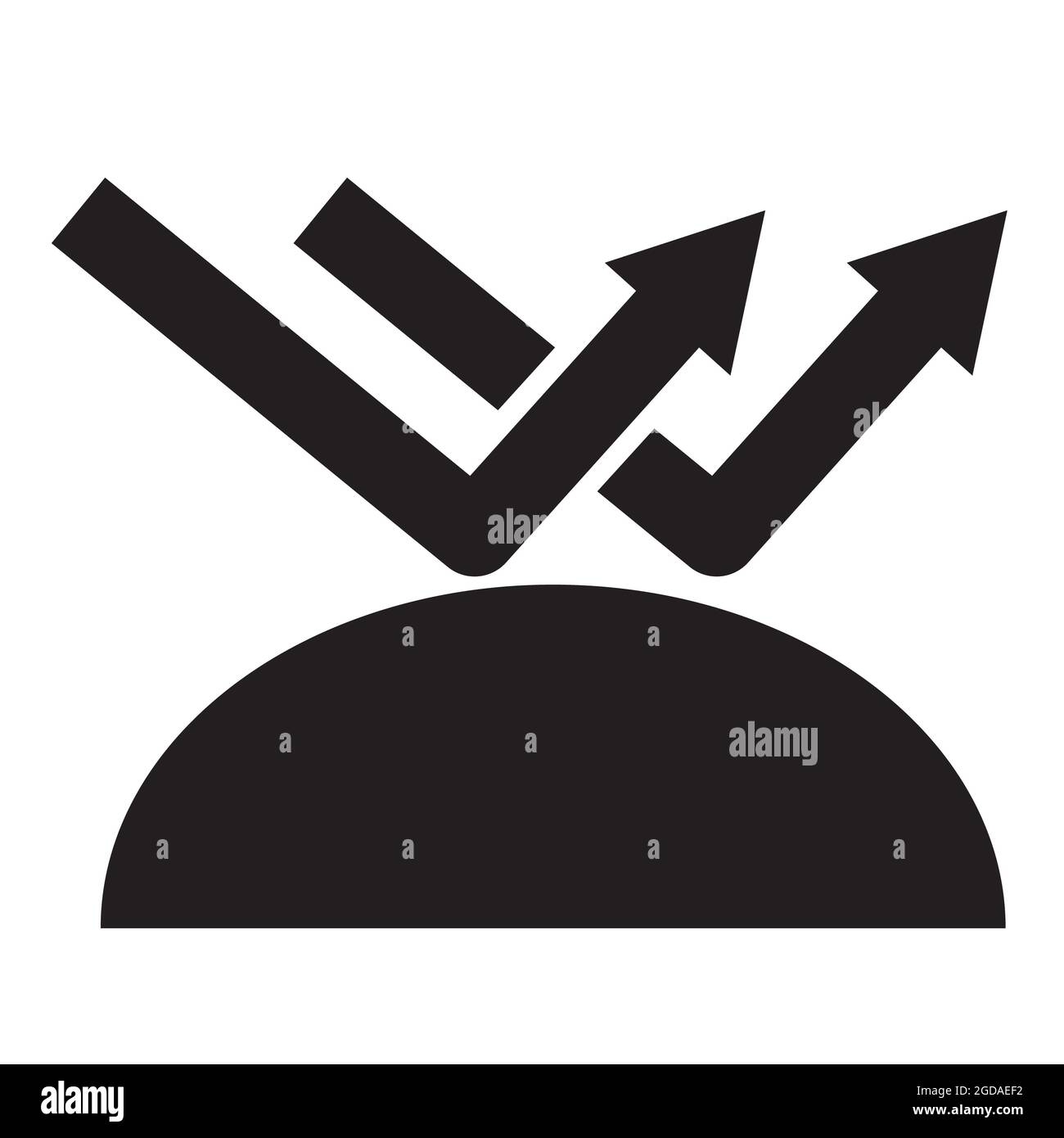 surface reflection icon on white background. contact lens UV Resistance ...
