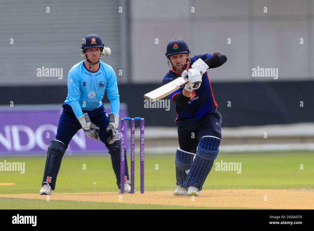 Steven Croft batting for Lancashire Stock Photo - Alamy
