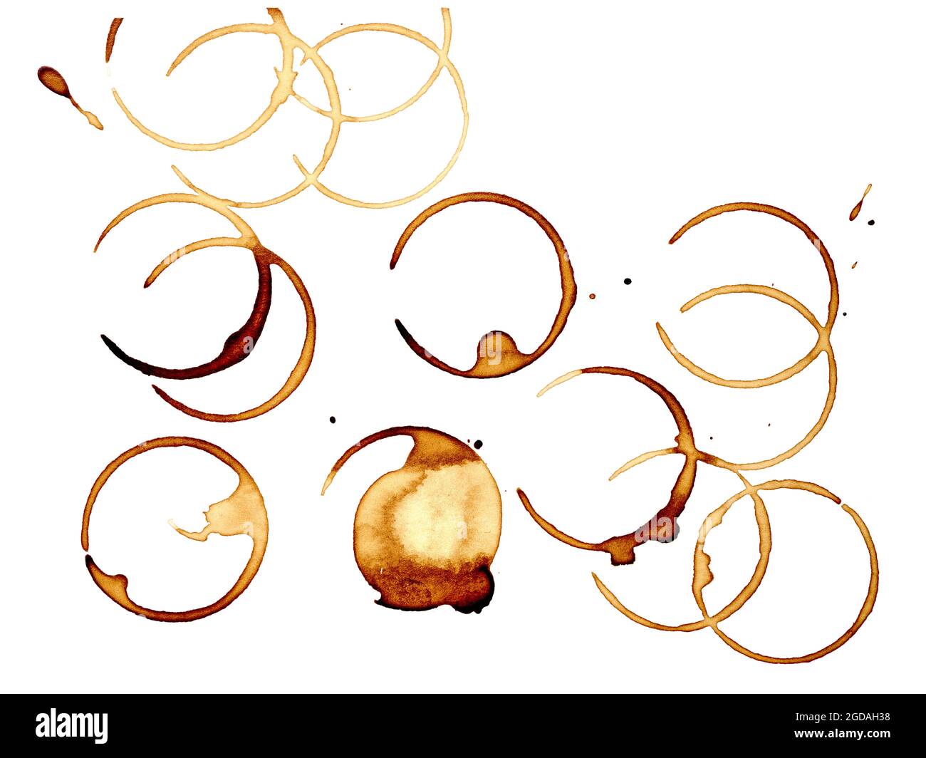 coffee stain fleck drink beverage Stock Photo - Alamy