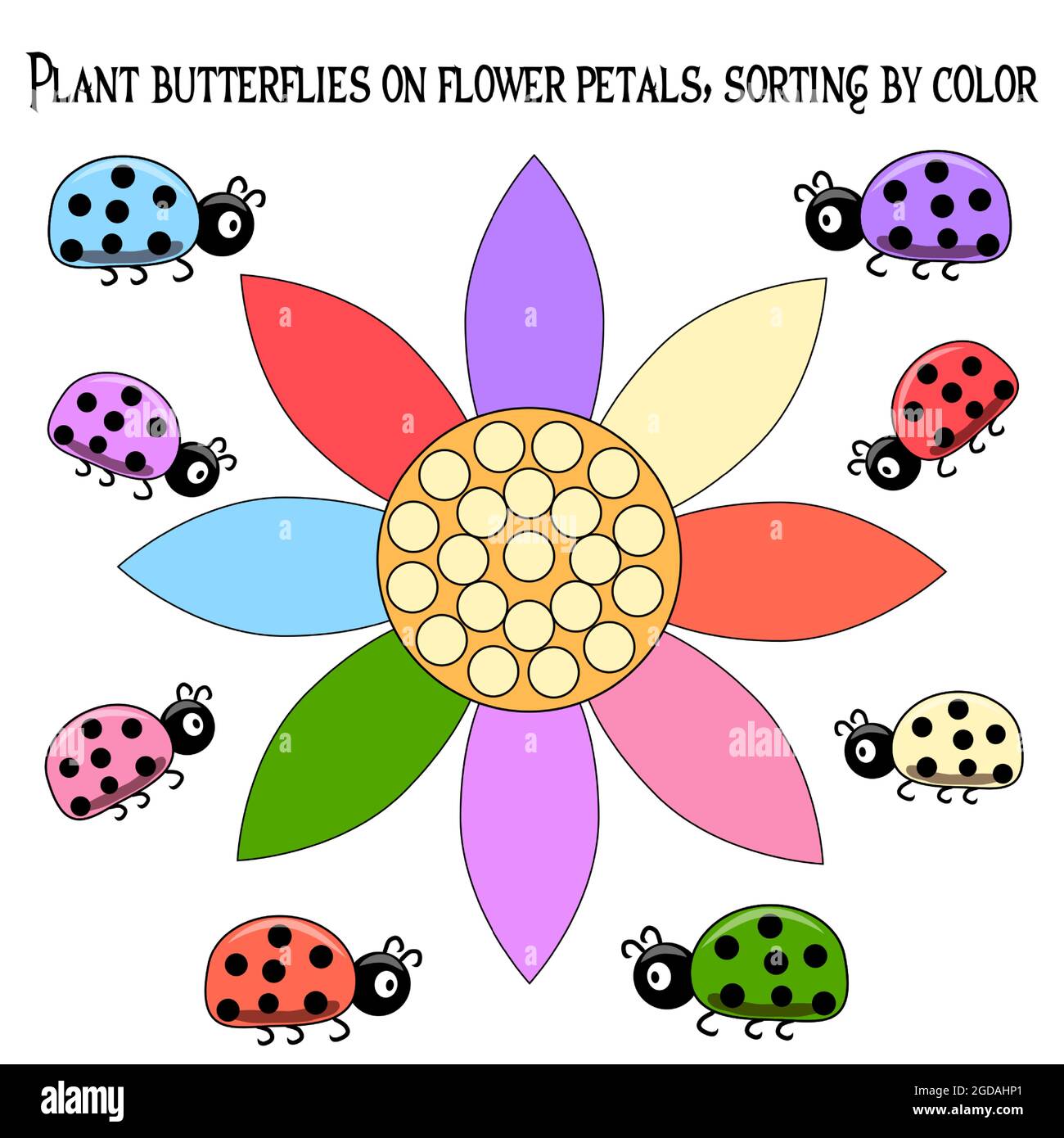 Children's educational game for the little ones to find the matching ...