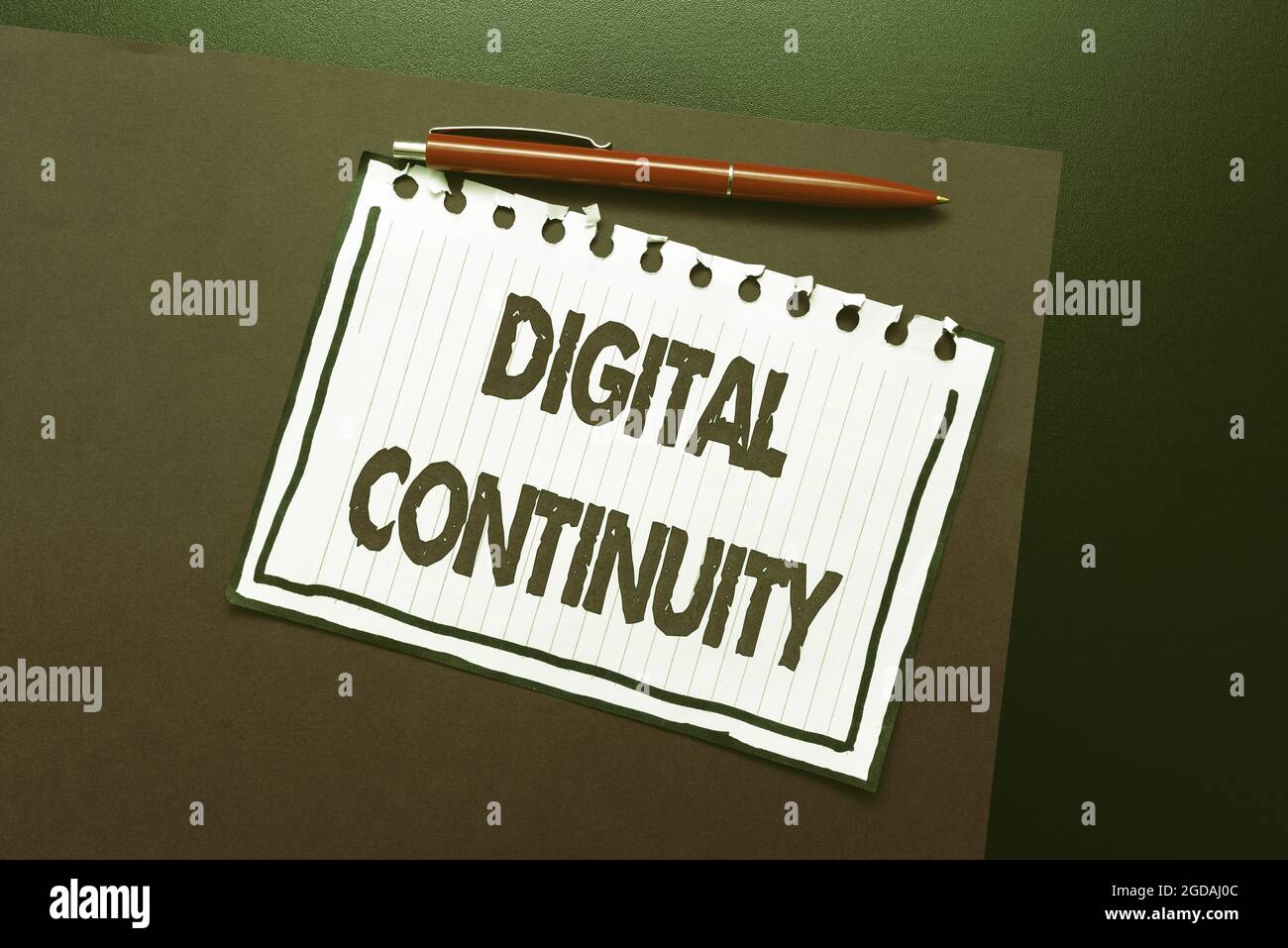 Sign displaying Digital Continuity. Conceptual photo ability to ...