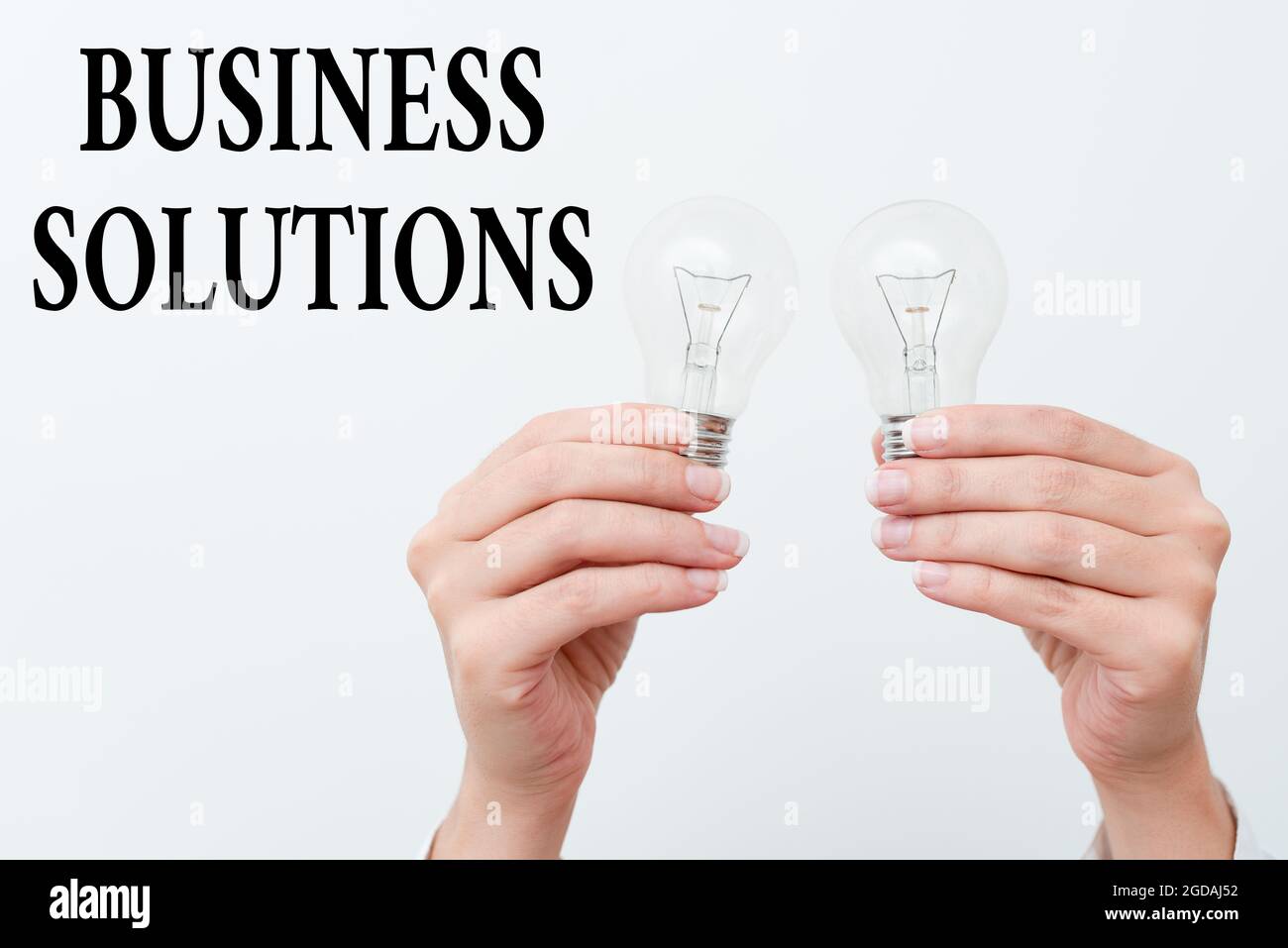 Sign displaying Business Solutions. Business concept ideas used to help ...
