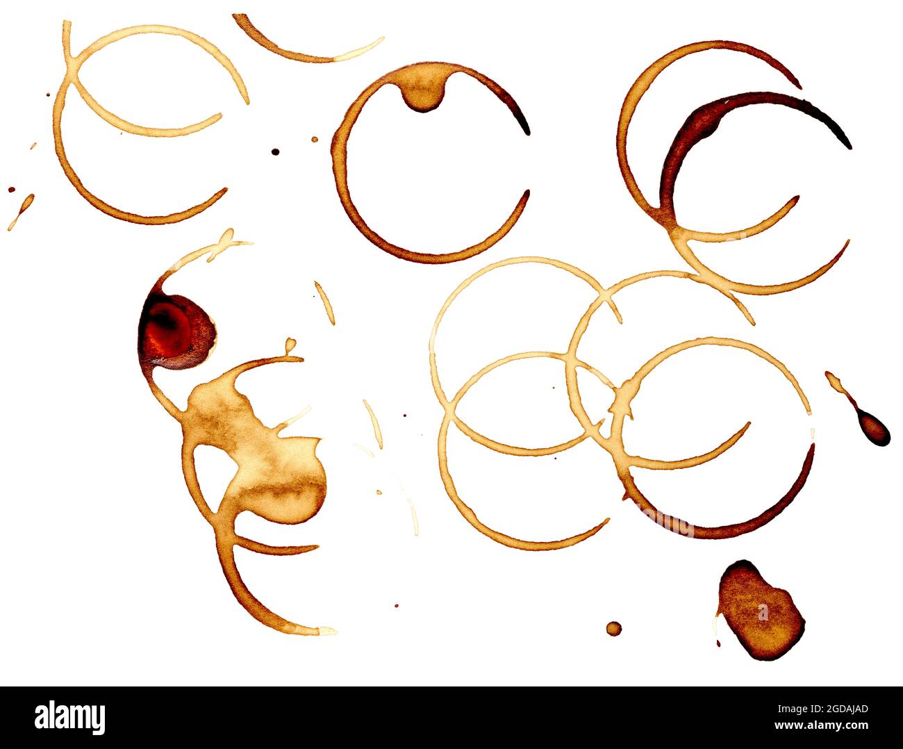 coffee stain fleck drink beverage Stock Photo - Alamy