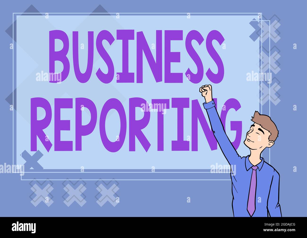 Sign displaying Business Reporting. Business overview a formal written ...