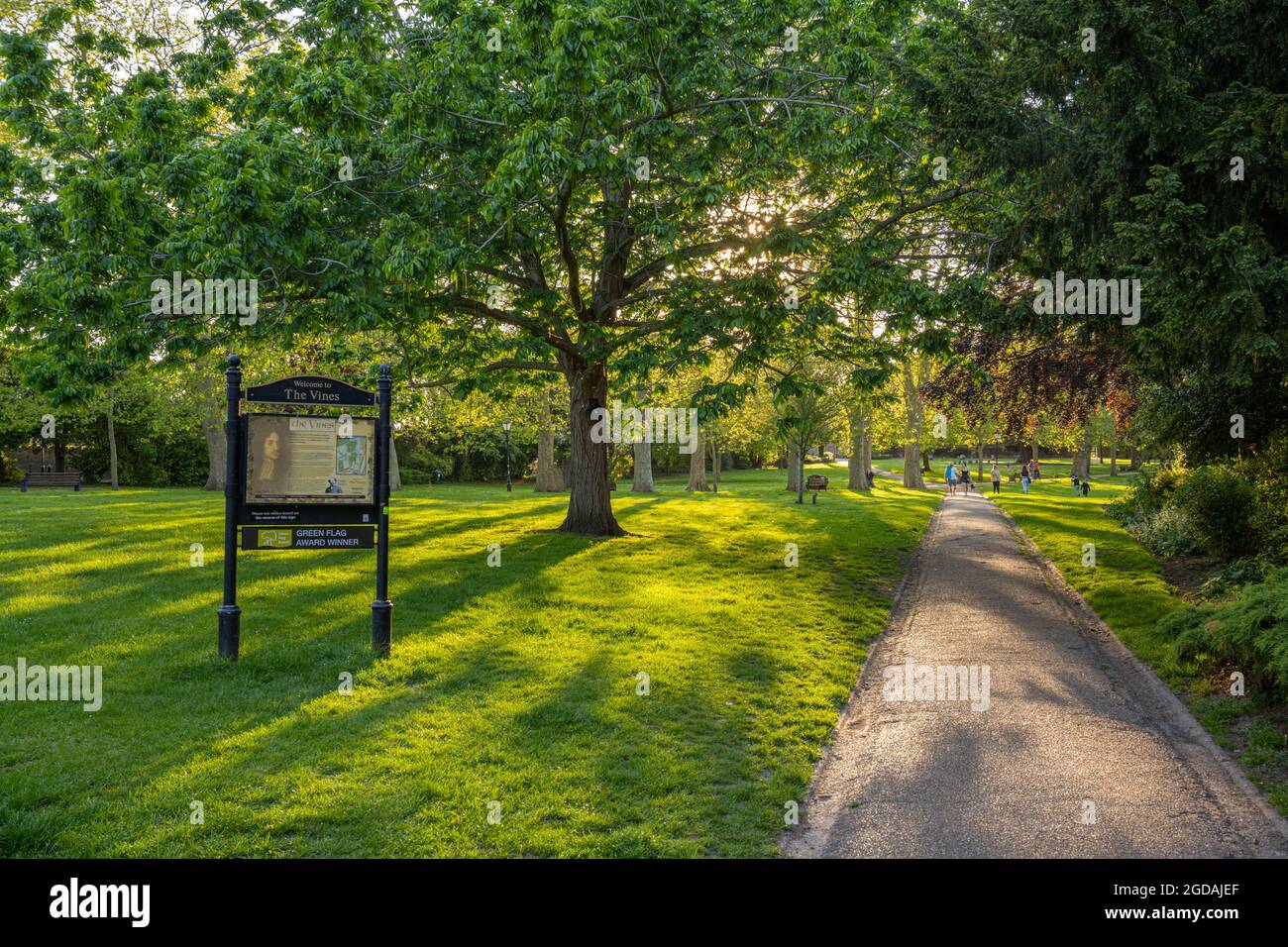 The Vines park Rochester Kent. At sunset Stock Photo - Alamy