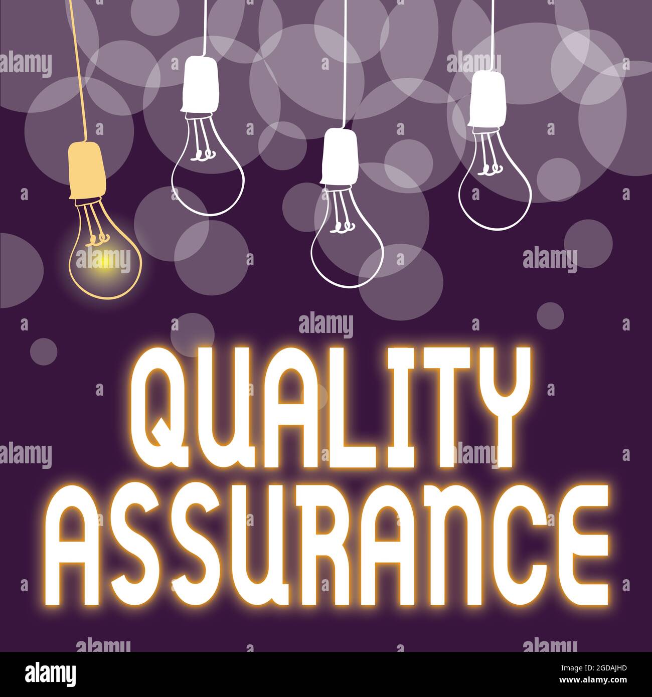 Text sign showing Quality Assurance. Concept meaning preventing mistakes and defects in ...