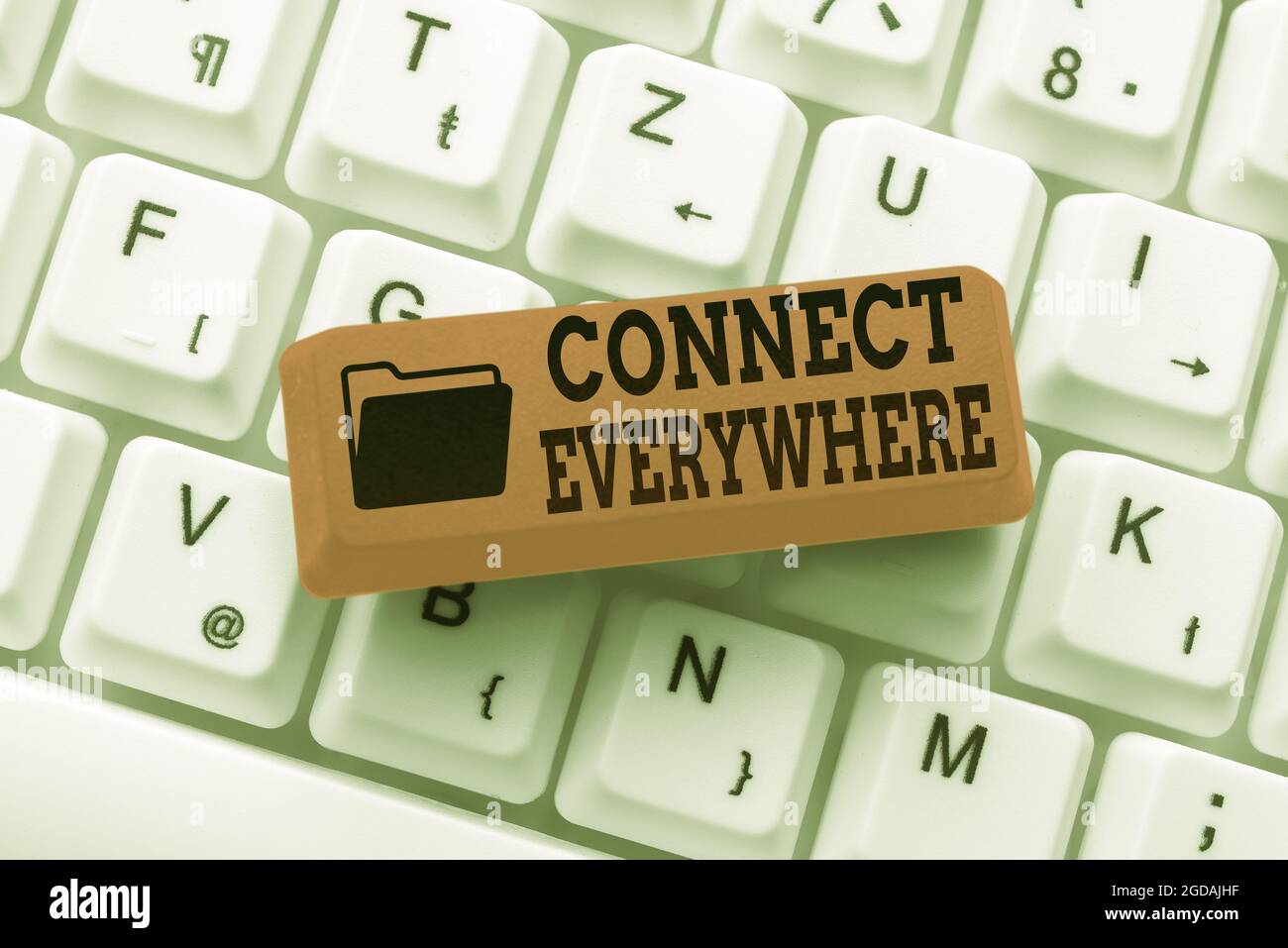 Conceptual display Connect Everywhere. Business showcase channel of ...