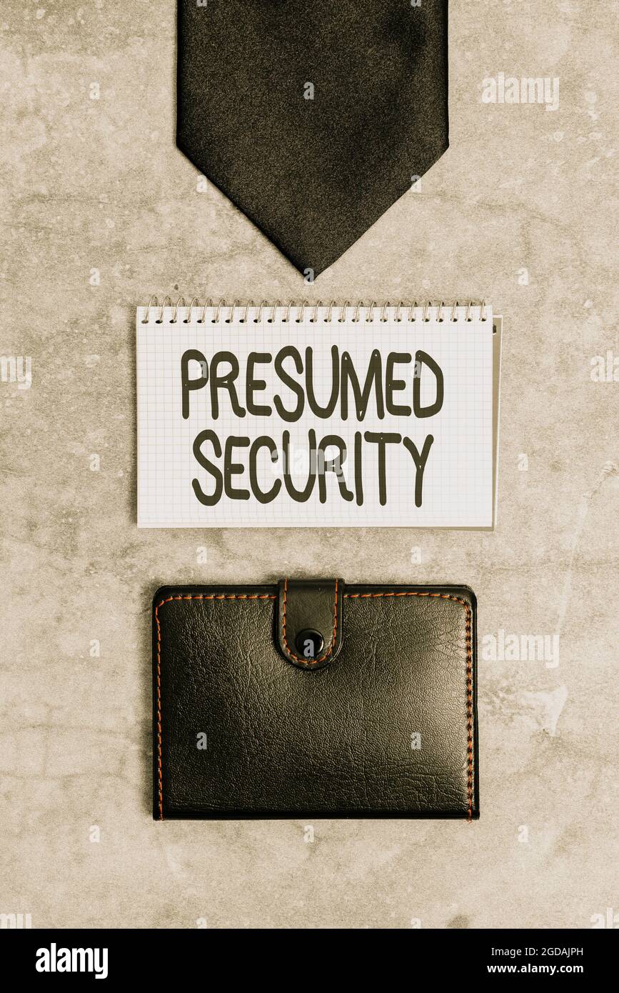 Inspiration Showing Sign Presumed Security Business Approach System