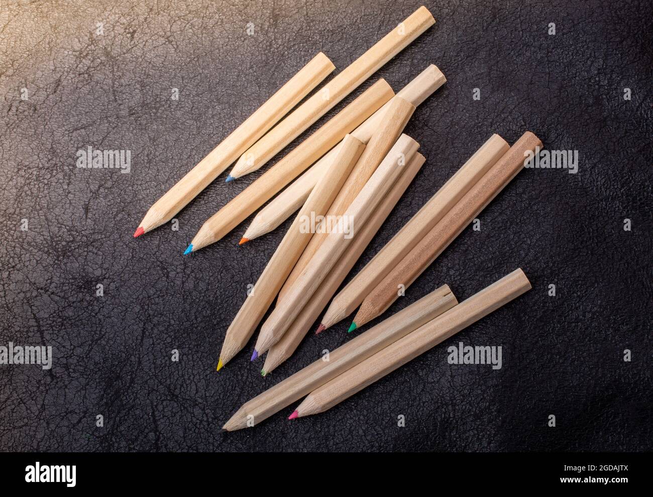 Variety of colors vector set of colored pencils. Drawing and painting ...