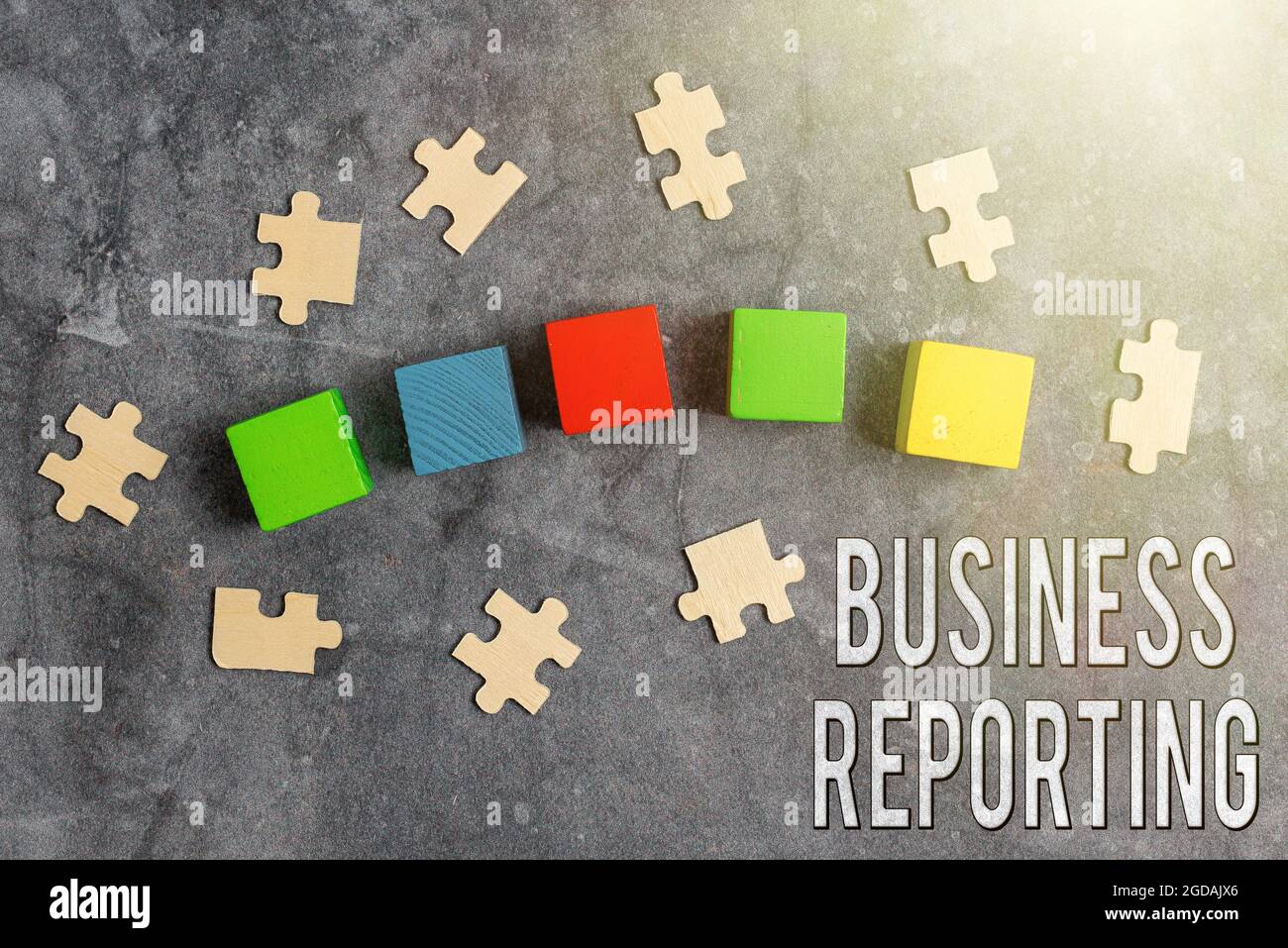 Text showing inspiration Business Reporting. Business overview a formal ...