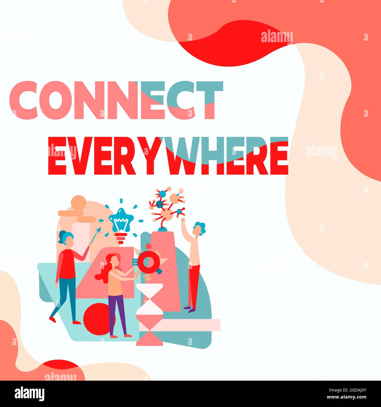 Handwriting text Connect Everywhere. Business concept channel of ...