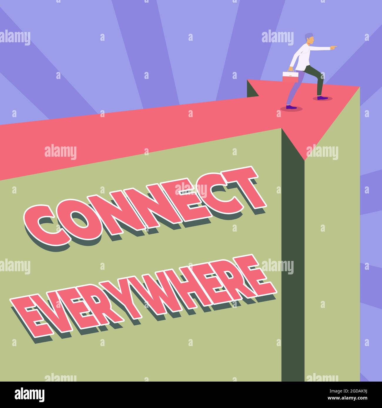 Inspiration showing sign Connect Everywhere. Business idea channel of ...