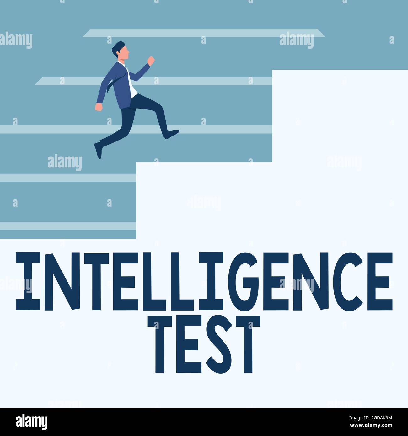 Hand writing sign Intelligence Test. Business idea test designed to ...
