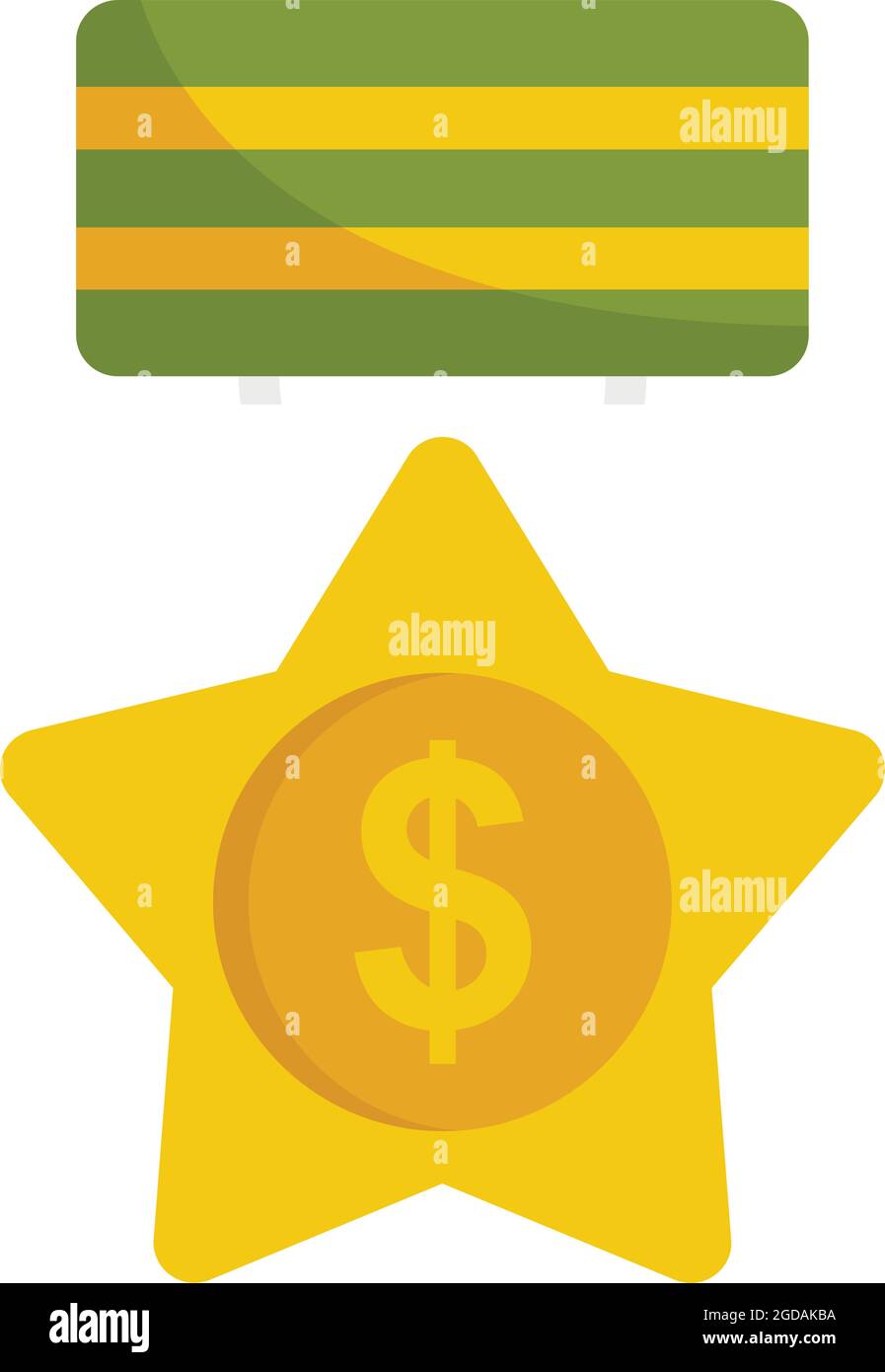 Trade war medal icon flat isolated vector Stock Vector Image & Art - Alamy