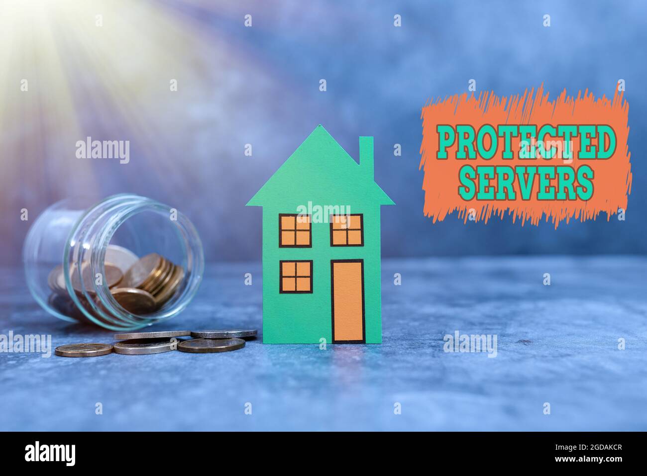 Inspiration showing sign Protected Servers. Business approach ...