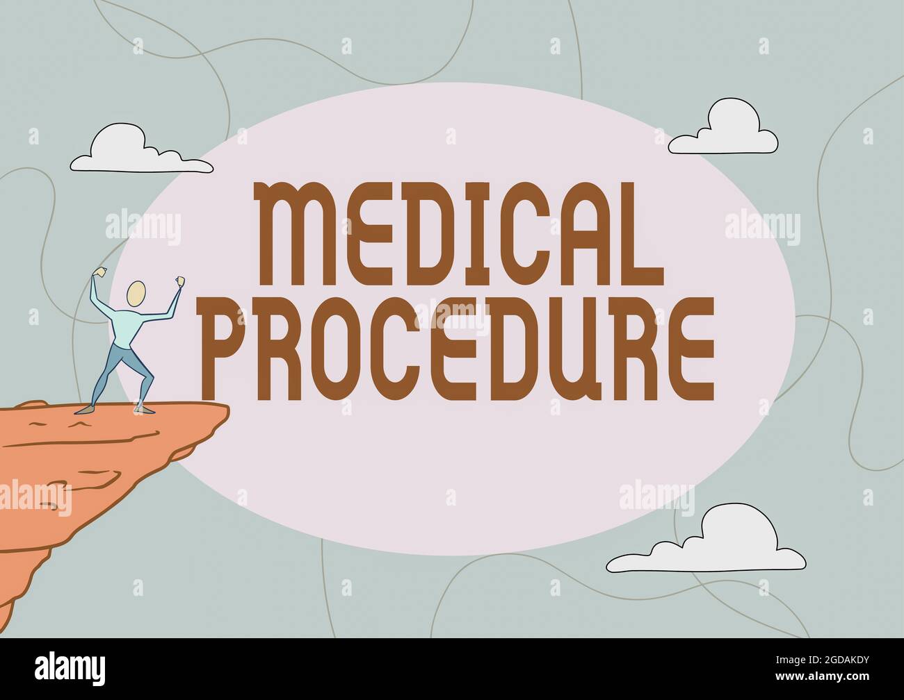 Sign displaying Medical Procedure. Business approach a procedure ...