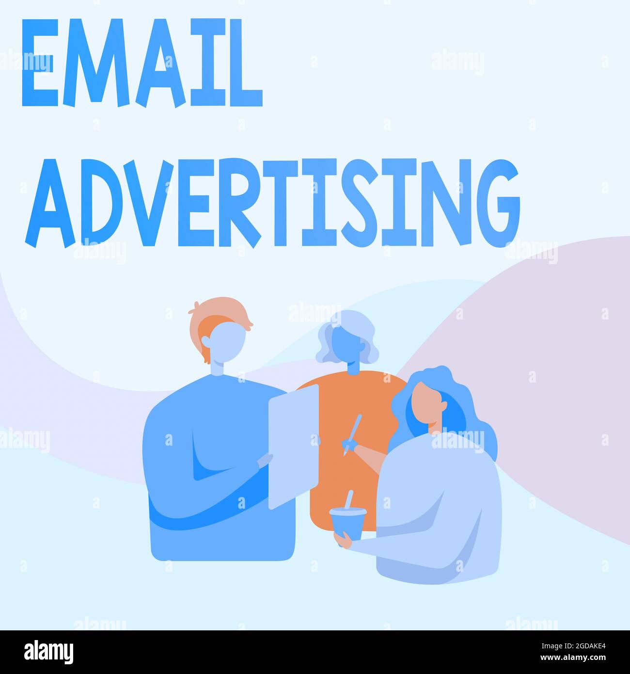 Sign displaying Email Advertising. Business approach act of sending a ...