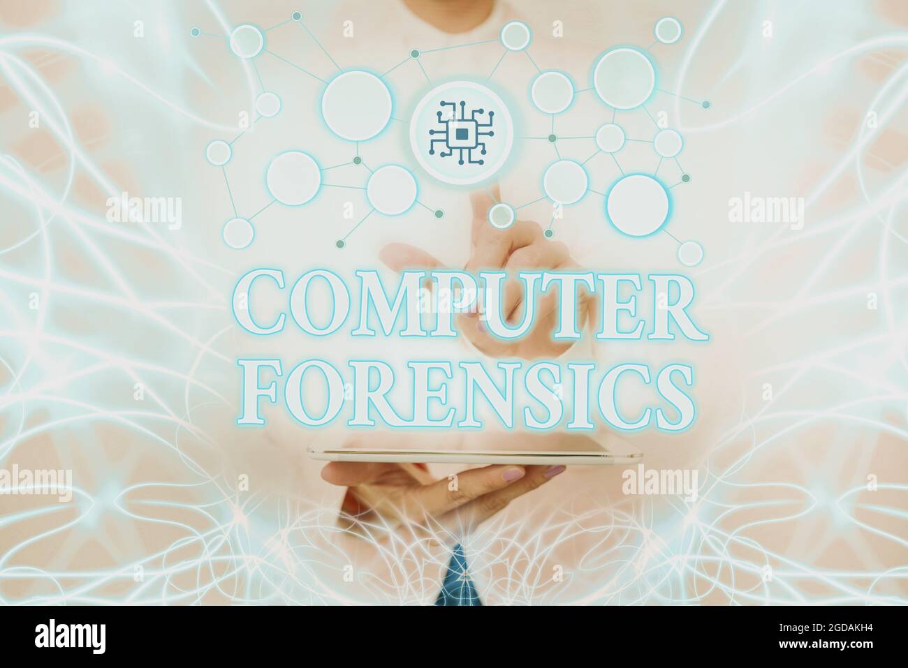 Text sign showing Computer Forensics. Business approach the ...