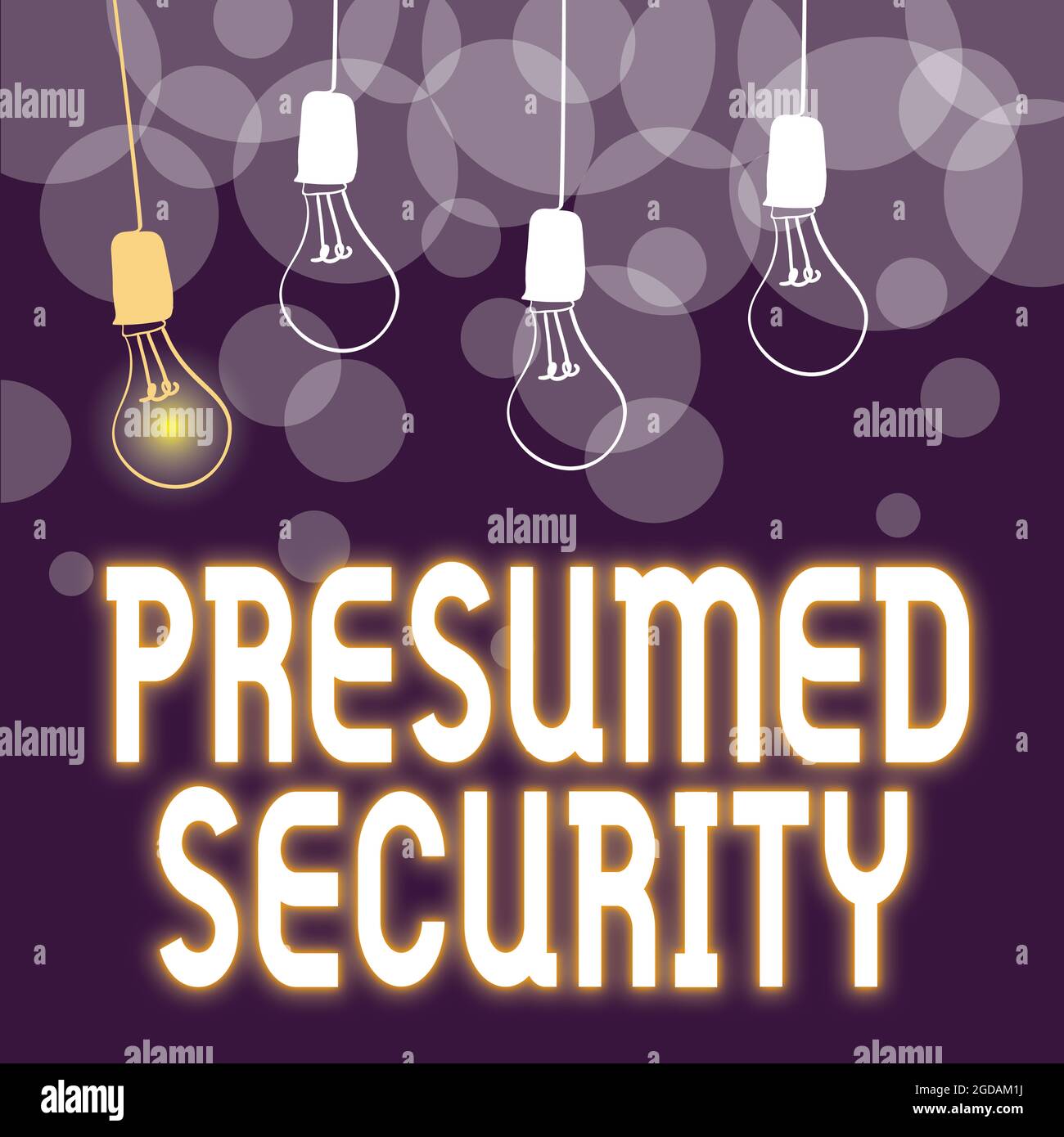 Sign Displaying Presumed Security Business Showcase System Safe From