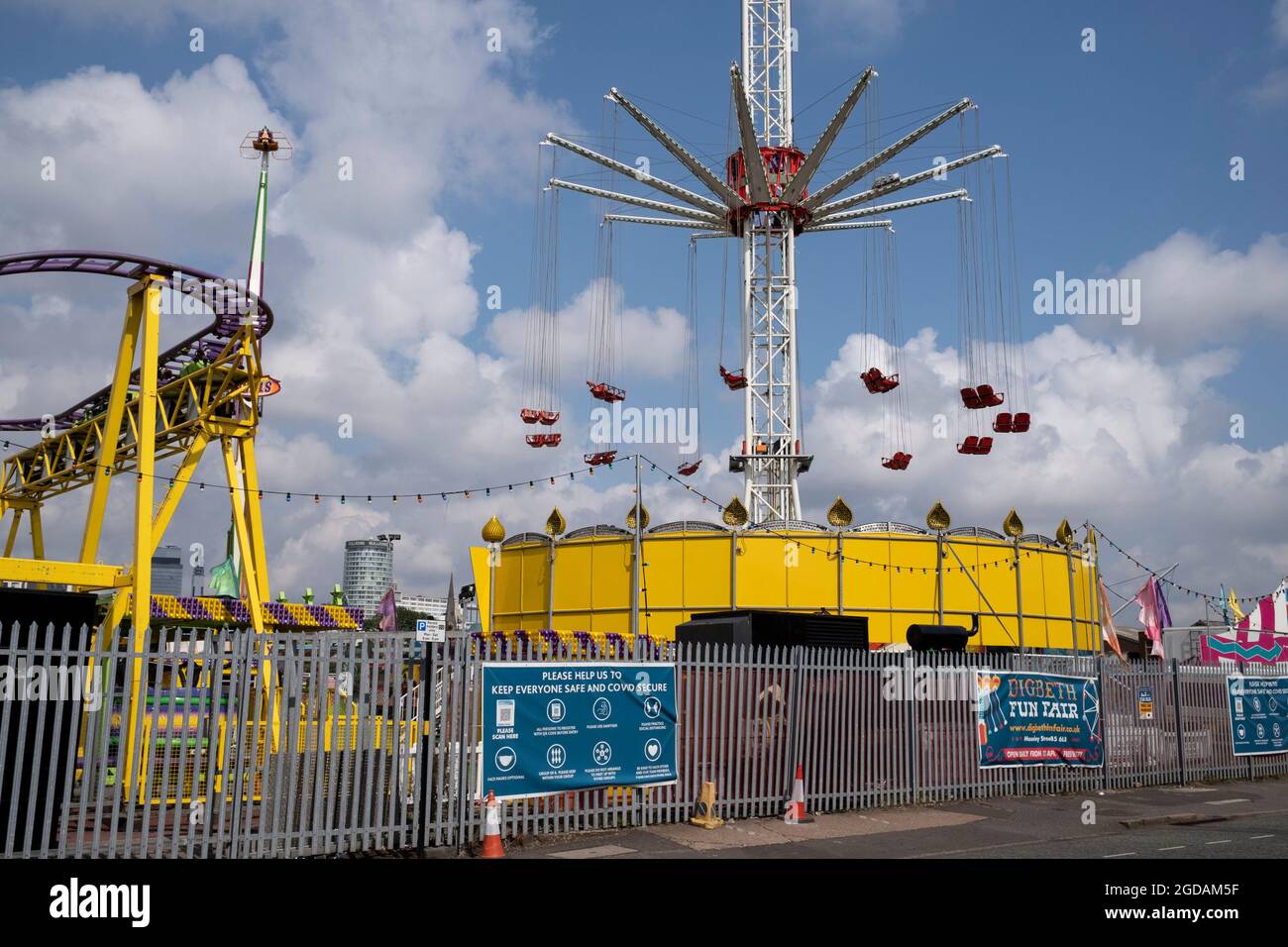 Digbeth fun fair on 3rd August 2021 in Birmingham, United Kingdom ...