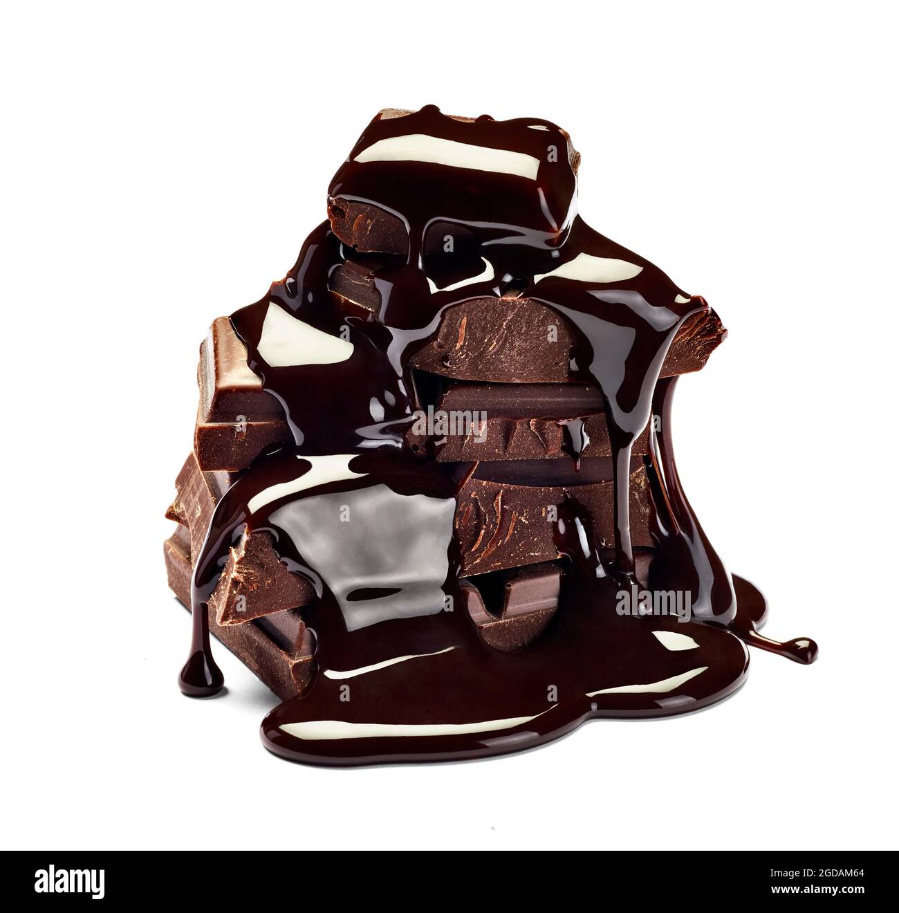 Chocolate bar melted syrup hi-res stock photography and images - Alamy