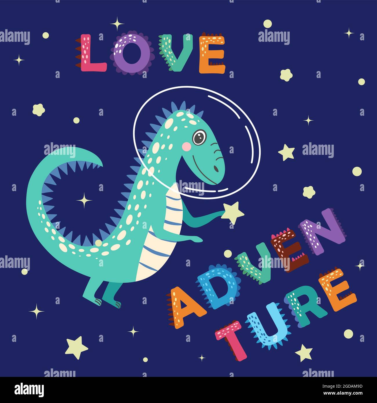 Cute Dinosaurs Cartoon In Love