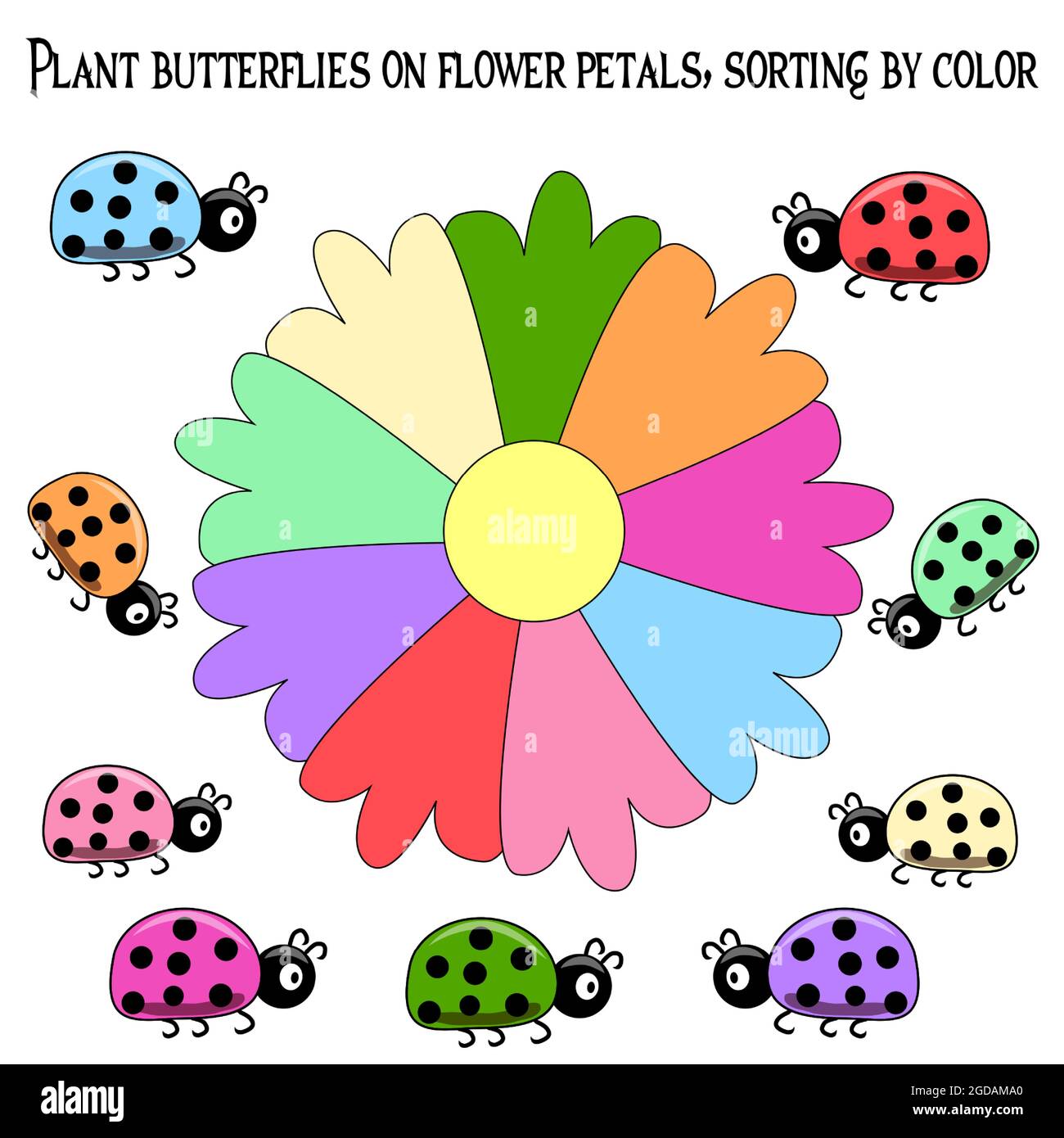 Children's educational game for the little ones to find the matching ...