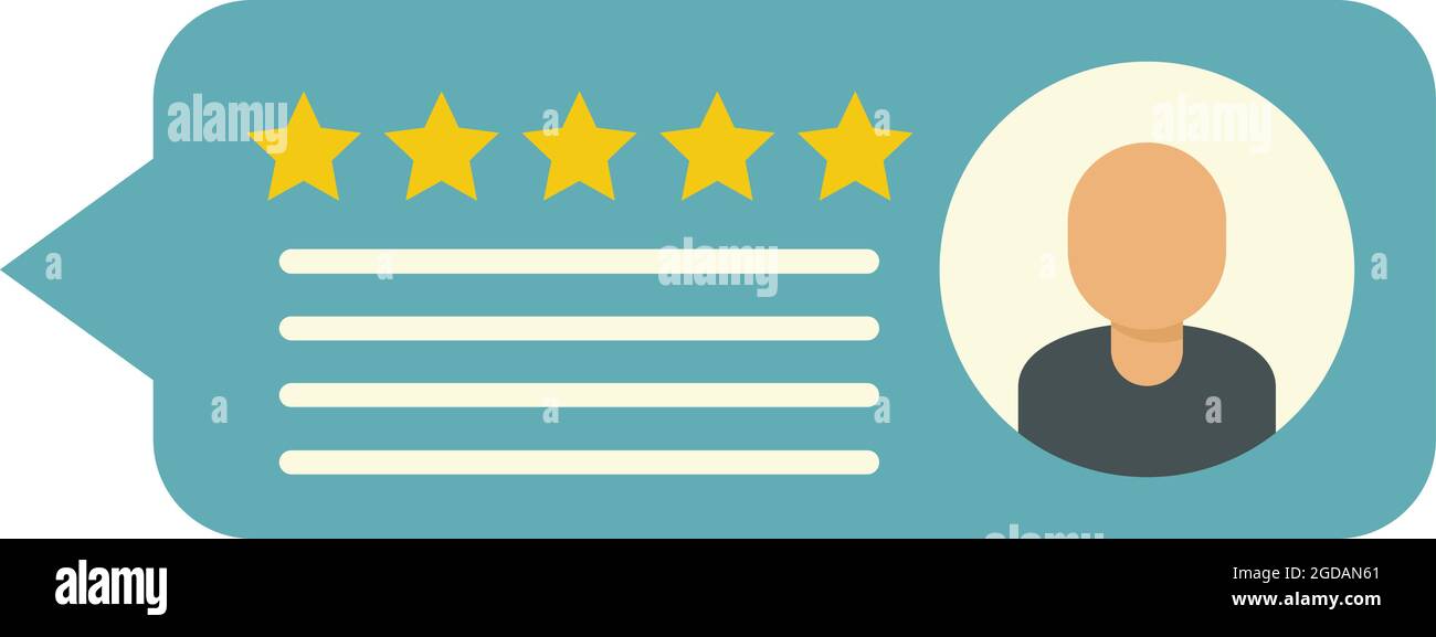 Consumer reputation icon flat isolated vector Stock Vector Image & Art ...