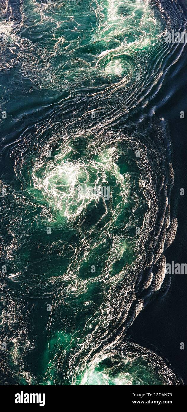 Worlds strongest maelstrom, tidal current Stock Photo - Alamy