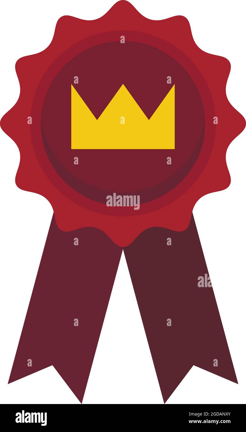 Emblem reputation icon flat isolated vector Stock Vector Image & Art ...