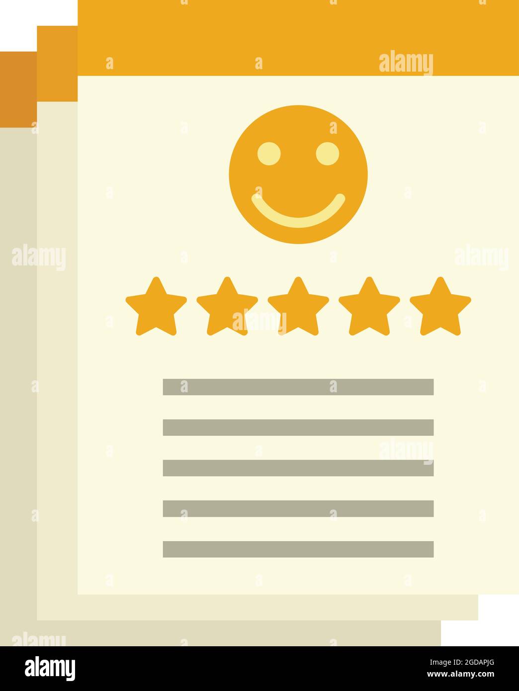 Reputation icon flat isolated vector Stock Vector Image & Art - Alamy