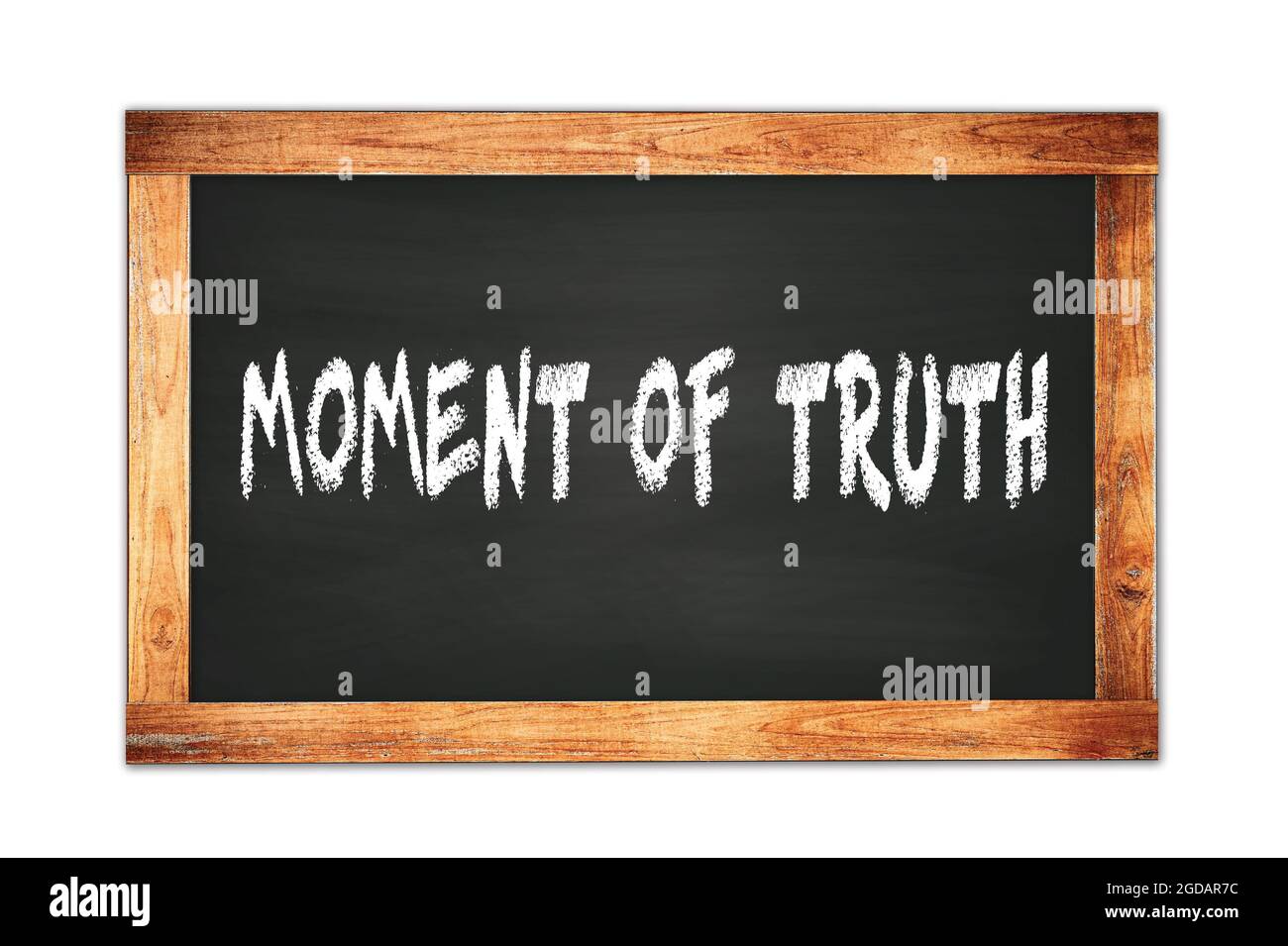 Moment of the truth Cut Out Stock Images & Pictures - Alamy
