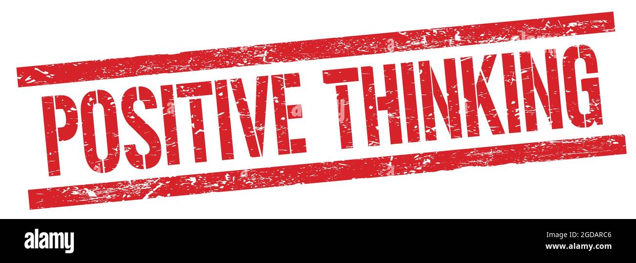 Positive thinking stamp Cut Out Stock Images & Pictures - Alamy